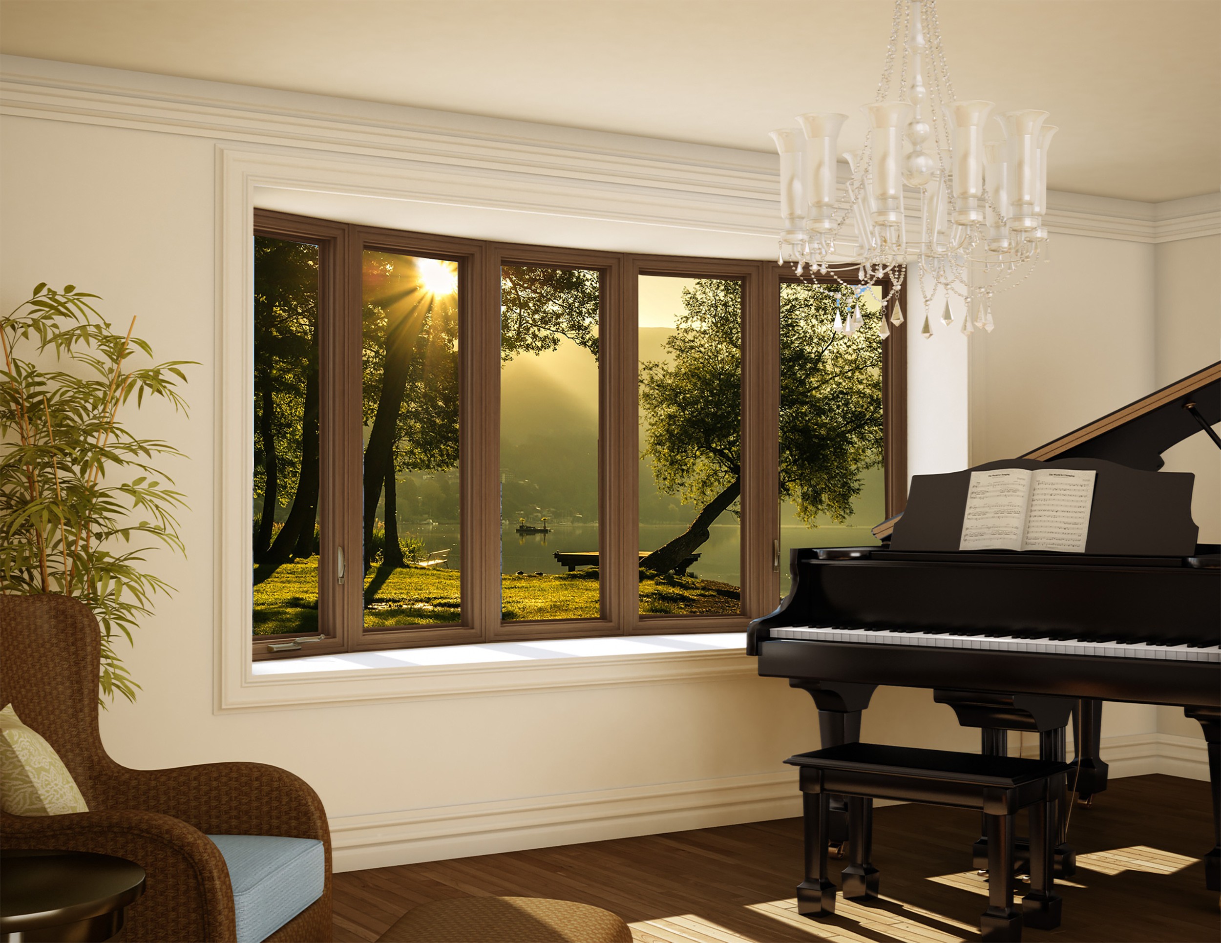 Bow Windows for Sale at California Deluxe Windows